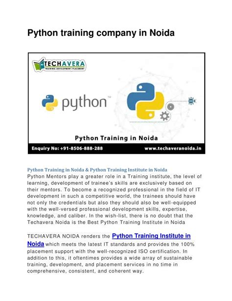 Ppt Python Training Center In Noida Powerpoint Presentation Free