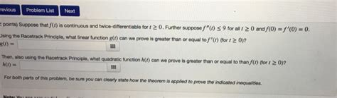 Solved Revious Problem List Next 2 Points Suppose That Ft