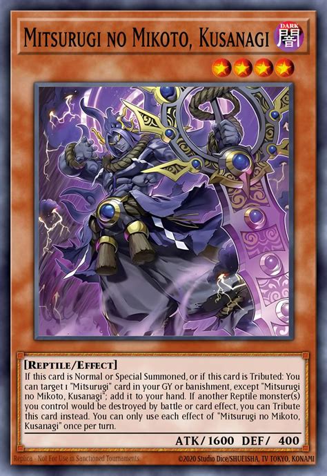Mitsurugi No Mikoto Kusanagi Yu Gi Oh Card Database YGOPRODeck