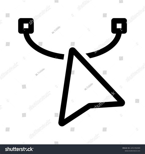 Designer Tool Reshape Icon Flat Vecktor Stock Vector Royalty Free