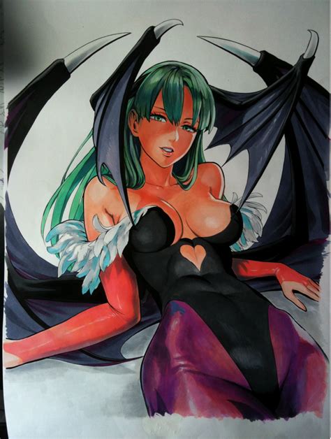 Murata Yuusuke Morrigan Aensland Capcom Darkstalkers Photo Medium 1girl Bare Shoulders