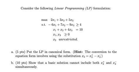 [solved] Consider The Following Linear Programming Solutioninn
