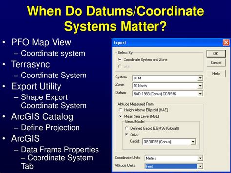 Ppt Datums And Coordinate Systems Powerpoint Presentation Free