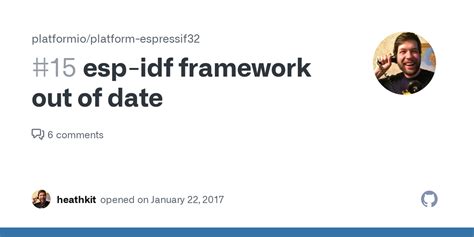 Esp Idf Framework Out Of Date · Issue 15 · Platformioplatform