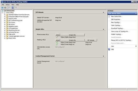Unified Communications With Microsoft Lync 2010 Deployment Guide Working With Topology Builder
