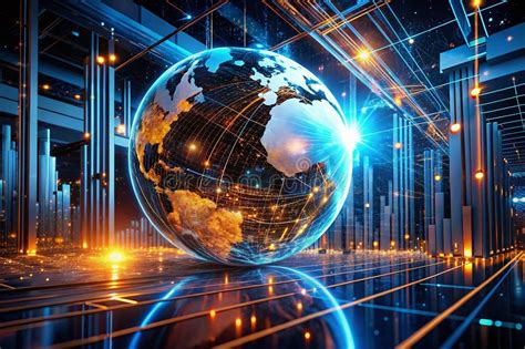Dynamic Data Flow In A Futuristic Digital Network Exploring The Abstract Interconnectedness Of