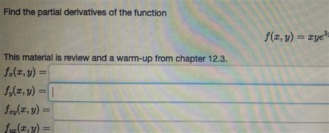 [answered] find the partial derivatives of the function this m