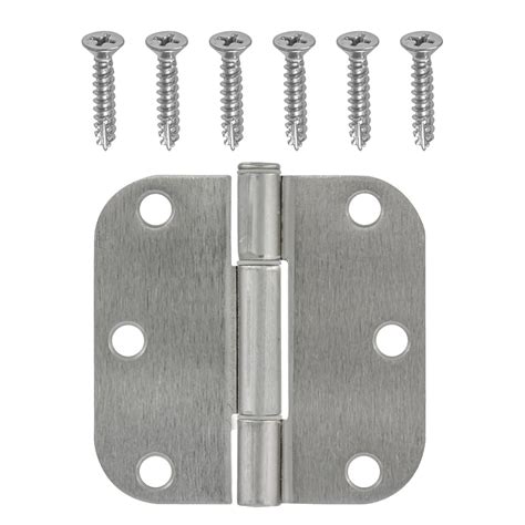 Squeak Proof 3 Inch With 58 Inch Radius Satin Nickel Door Hinge 24