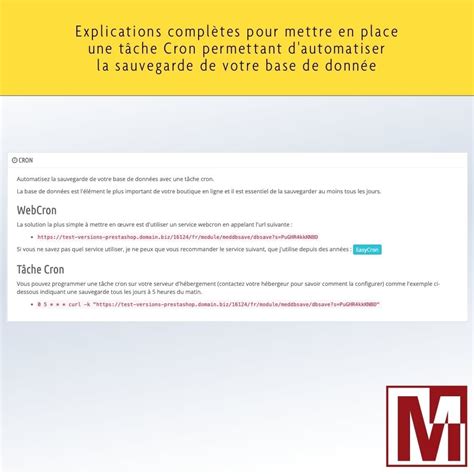 Module Sauvegardez Automatiquement Votre Base De Données Modules Et