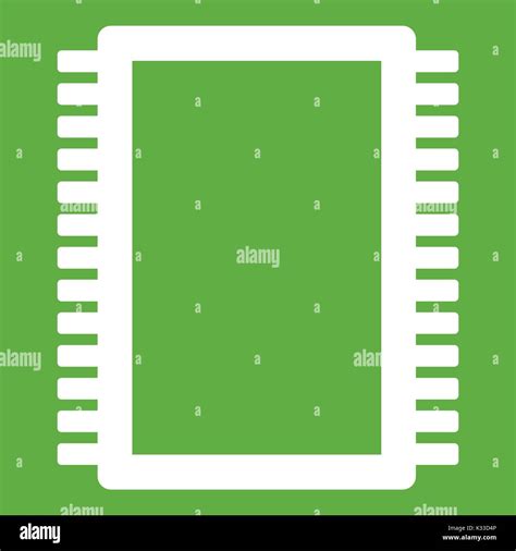 Computer Electronic Circuit Board Icon Green Stock Vector Image And Art Alamy