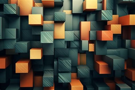 Premium Photo A Wallpaper With Cubes And Squares That Say S A