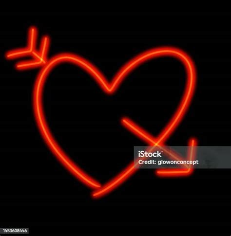 네온 하트 글로우 발렌타인 데이 사랑 요소 기호 기호 그림 낮에 대한 스톡 벡터 아트 및 기타 이미지 낮 네온 디자인 요소 Istock