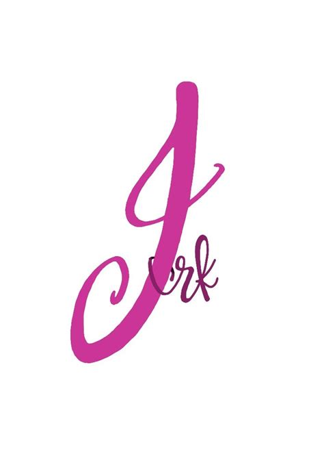 10 Duo Color Cursive Swirl Letter Cursive Lettering Color