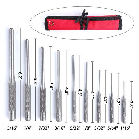 Fabcell 9 Pieces Roll Pin Punch Set Gun Bolt Catch Roll Pin Punch Tool Kit For Ebay