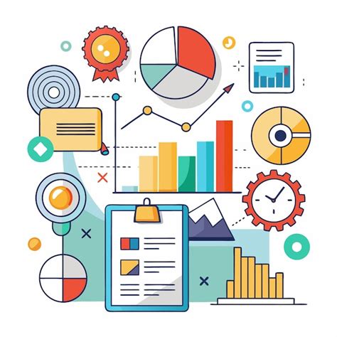 Premium Vector Statistics Icon Collection Vector And Illustration Containing Graph