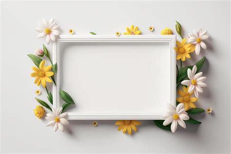 Cute Spring Flower Border Frame Illustration 22008500 Stock Photo At Vecteezy