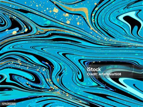 포스터 브로셔 초대장 커버 북 카탈로그 타일에 대한 골드 블루 마블링 텍스처 디자인 추상 배경입니다 벡터 가장자리에 대한 스톡