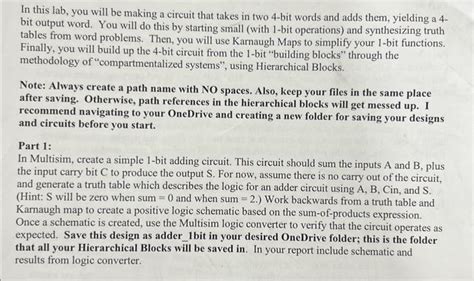Solved In This Lab You Will Be Making A Circuit That Takes
