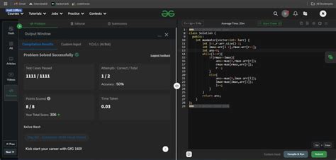 Mona Nalam On Linkedin Gfg160 Geekstreak2024 Coding Problemsolving
