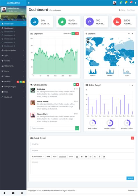Bonito Bootstrap Admin Web App With Admin Templates