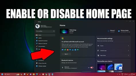 How To Enable Or Disable Settings Home Page In Windows 11 Youtube
