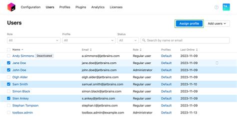Assign Profiles Toolbox Enterprise Documentation