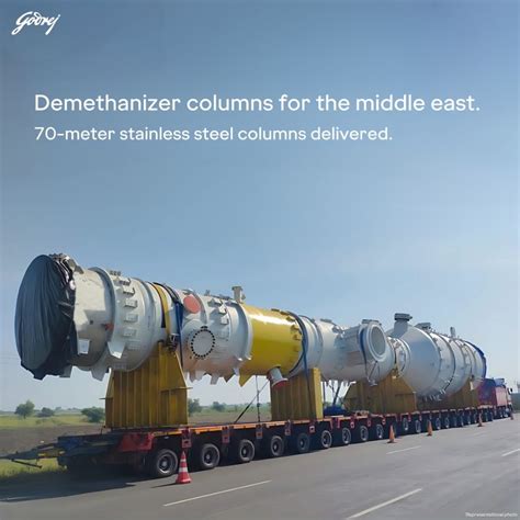 We Are Thrilled To Announce The Successful Delivery Of 3 Demethanizer Columns For An Expansion