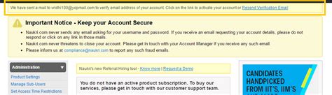 How To Verify Your Naukri Recruitment Accounts Login Email Id