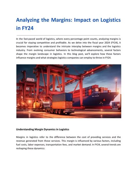 Ppt Analyzing The Margins Impact On Logistics In Fy24 Powerpoint Presentation Id 13144967