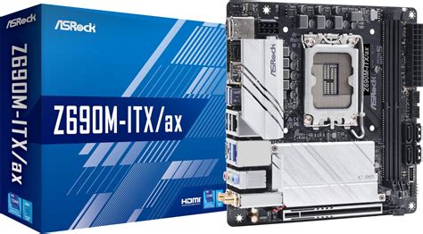Asrock Z690m Itx Ax Motherboard Intel 12th Generation Cpu Lga1700 Compatible Z690