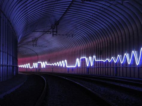 Light Installation Tunnel Light Installation Urban Subway Tunnel
