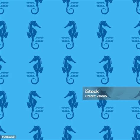 블루 해마 아이콘 흰색 배경에 로고 디자인 열대 이국적인 물고기 경골어류에 대한 스톡 벡터 아트 및 기타 이미지 경골어류