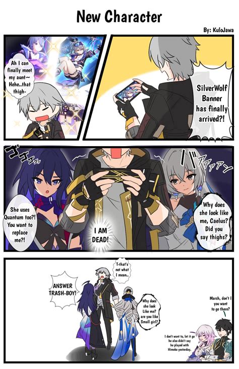 Trailblazer March Th Silver Wolf Dan Heng Caelus And More Honkai And More Drawn By