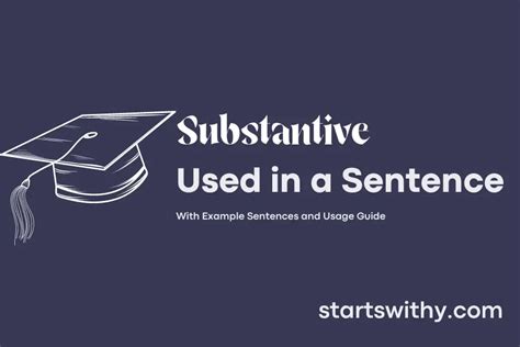 Substantive In A Sentence Examples 21 Ways To Use Substantive Substantive In A Sentence Examples 21 Ways To Use Substantive