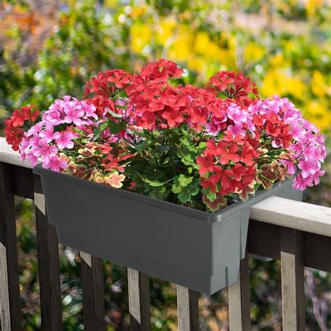 Vinyl Railing Planter Boxes Veradek Pure Series Railing Planter