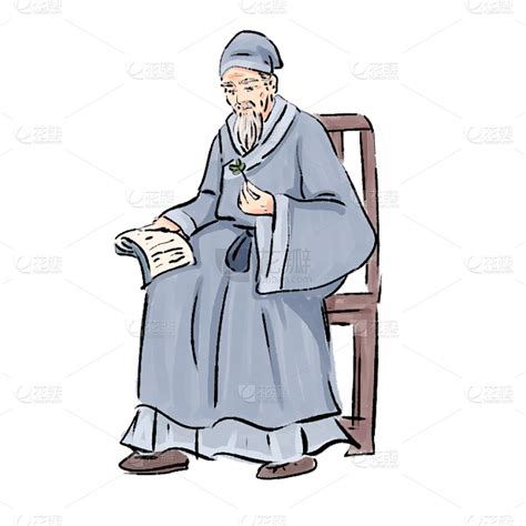 手绘 中医人物元素