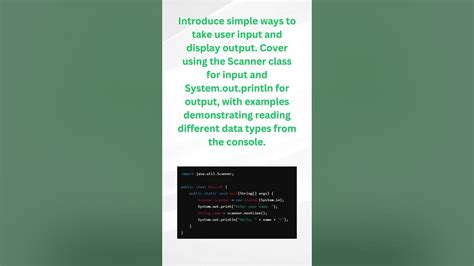 Basic Input And Output In Java Education Java Javaprogramming