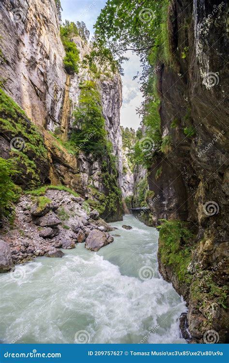 Glacier Gorge In Swiss Alps Stock Image Image Of Landscape Hills