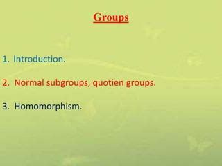 Group Abstract Algebra PPTX Chemistry Science