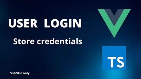 vue with ts login store credentials in pinia middleware check user