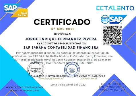 Certificados Sap S4 Hana Cursos
