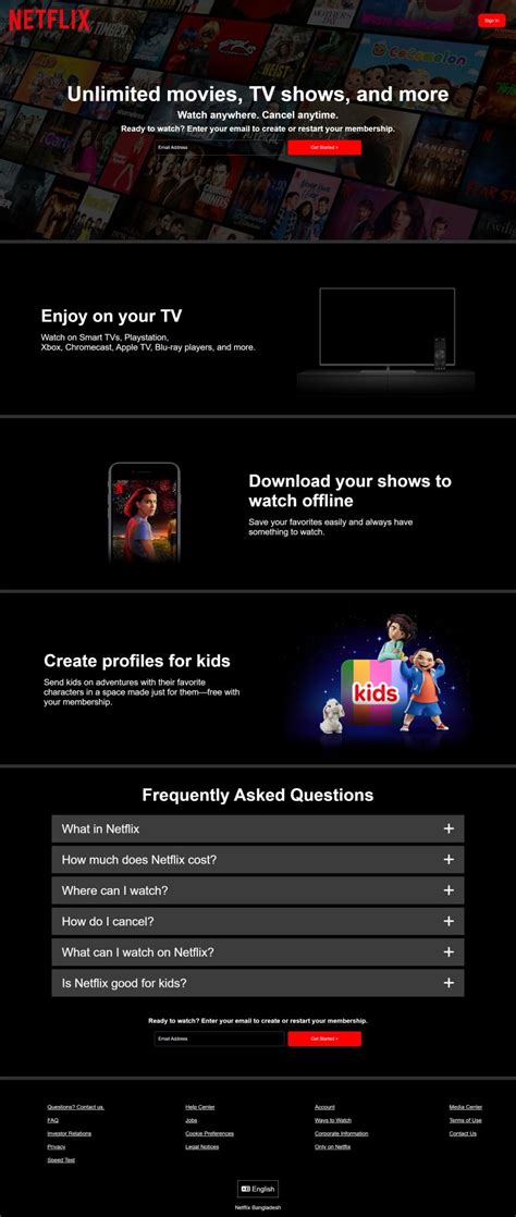 Netflix Home Page Demo Only Html And Css Responsive