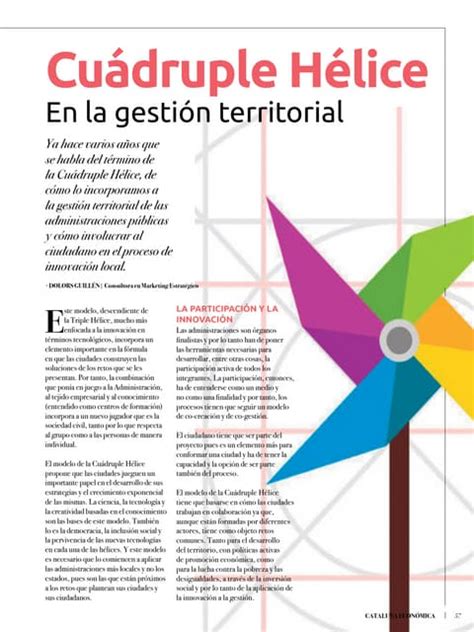 Cuádruple Hélice En La Gestión Territorial Pdf