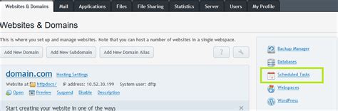 Setting Up Cron Task In Plesk 11 Stack Overflow
