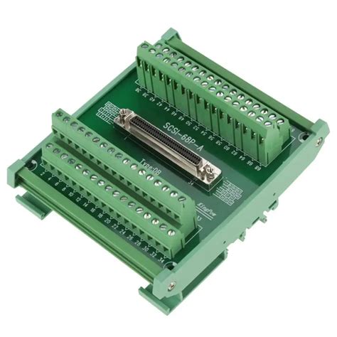 1 PC Terminal Module SCSI68 68 Pin DB Type Female Connector Terminal Blocks Module Breakout