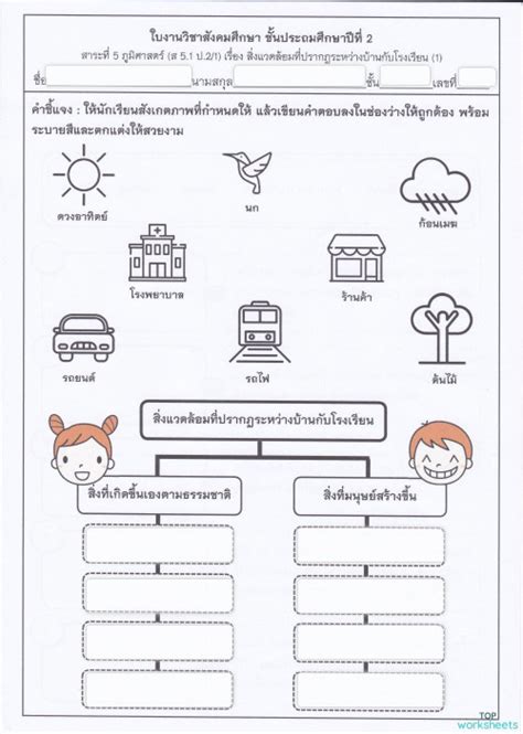 ประถมศึกษาปีที่ 2 Interactive Worksheets And Online Exercises Topworksheets