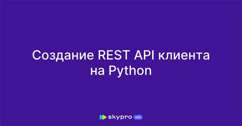Создание REST API клиента на Python
