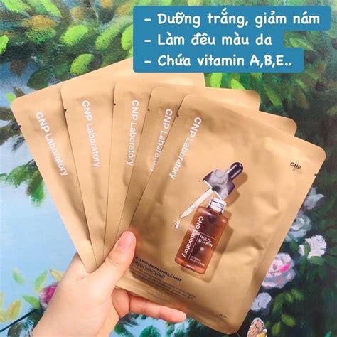 1 Miếng Mặt Nạ Cnp Laboratory Ampule Mask Shopee Việt Nam