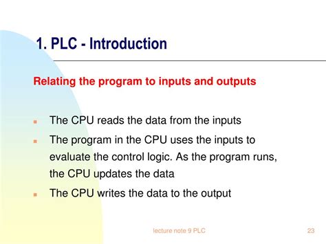 PPT PLC Programmable Logical Controller PowerPoint Presentation Free Download ID