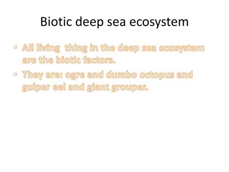 Jayden Deep Sea Ecosystem Pptx